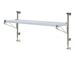 18" Deep x 48" Wide x 24" High Adjustable 1 Tier Solid Galvanized Wall ...