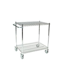 2 Tier Wire Shelf Carts by Omega Products Corporation