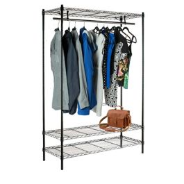 14" Deep x 36" Wide x 63" High 3 Tier Stationary Gray Garment Rack by ...