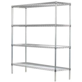 30" Deep x 48" Wide x 86" High 4 Tier Starter Shelving Units by Omega ...