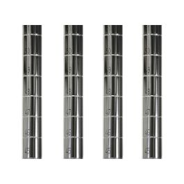 4 Pack of 63" High Chrome Poles by Omega Products Corporation