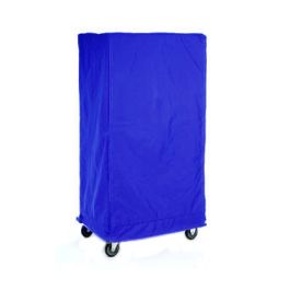 30" Deep x 48" Wide x 96" High Blue Economy Zipper Cart Cover by Omega ...