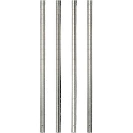 4 Pack of 74" High Stainless Steel Poles by Omega Products Corporation