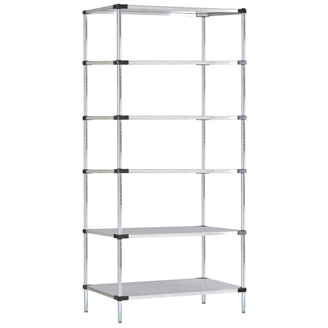 24" Deep x 42" Wide x 74" High 6 Tier Solid Stainless Steel Add-On ...