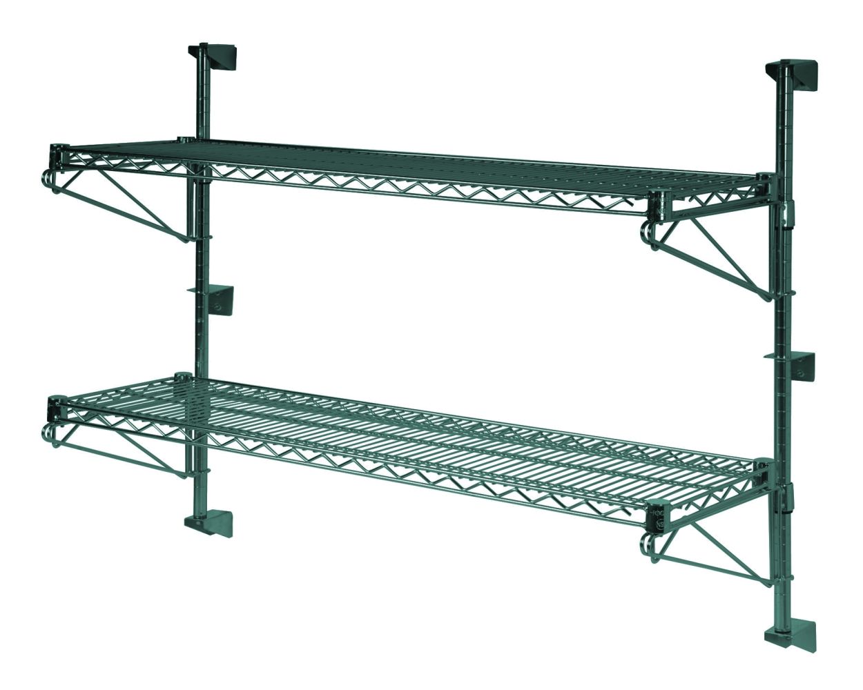 24" Deep x 48" Wide x 14" High Adjustable 2 Tier Freezer Wall Mount ...