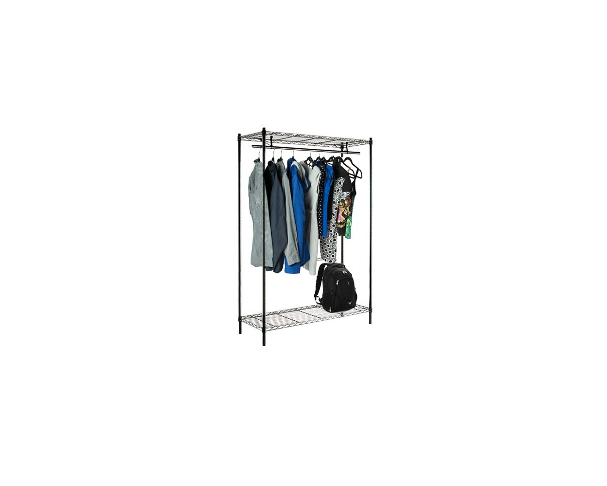 2 Tier Gray Stationary Garment Racks by Omega Products Corporation