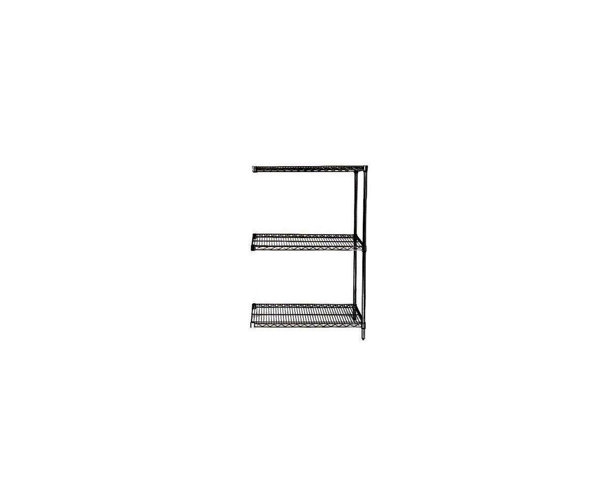 36" Deep x 72" Wide x 74" High 3 Tier Gray Add-On Shelving Unit by ...