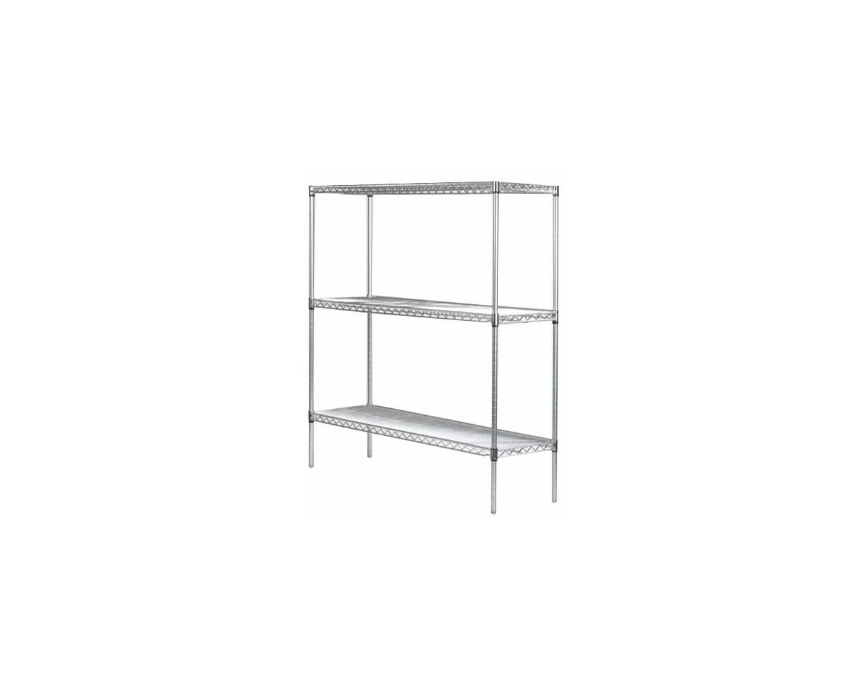 3 Tier Chrome Starter Shelving Unit by Omega Products Corporation