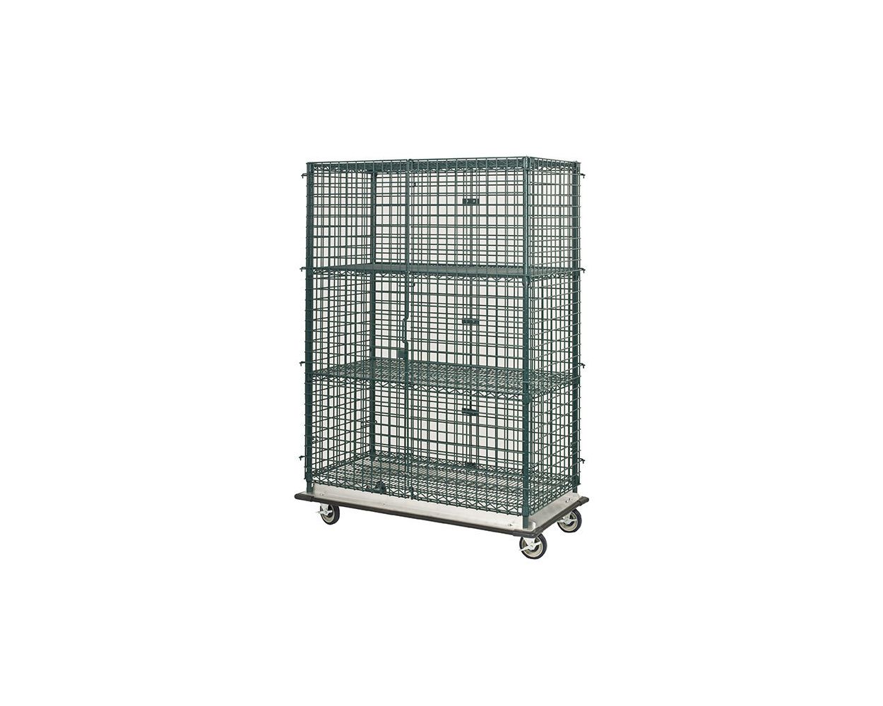 18" Deep x 48" Wide x 69" High Mobile Freezer Dolly Base Security Cage ...