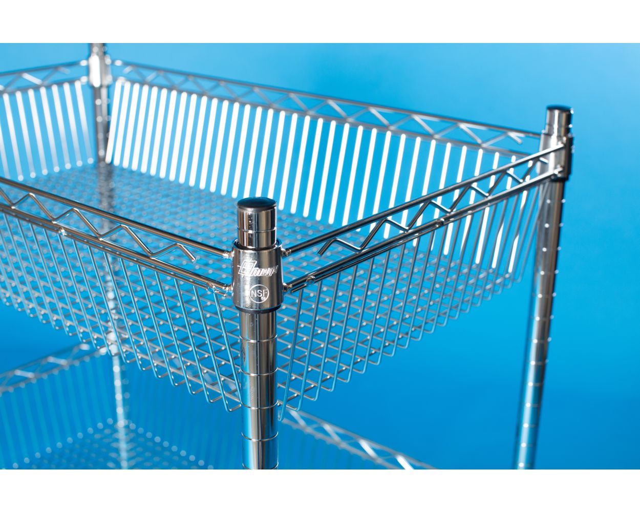 14" Deep x 36" Wide Individual Chrome Basket Unit Shelf by Omega ...