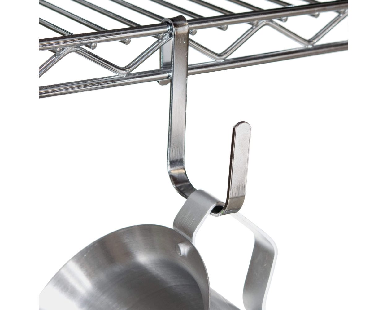 Large Snap-On J-Hooks for Wire Shelving by Omega Products Corporation