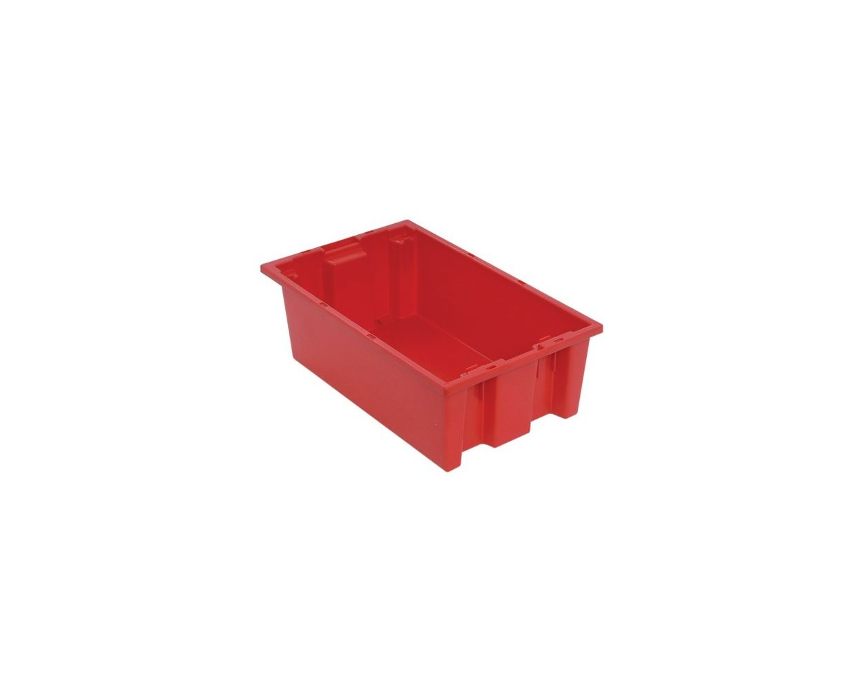 18" Deep x 11" Wide x 6" High Red Stack and Nest Shipping Tote by Omega ...