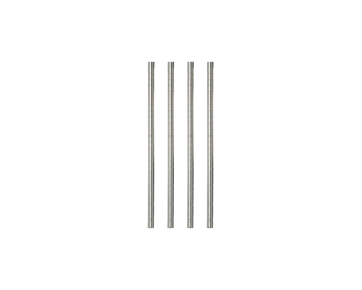 4 Pack of 74" High Stainless Steel Poles by Omega Products Corporation